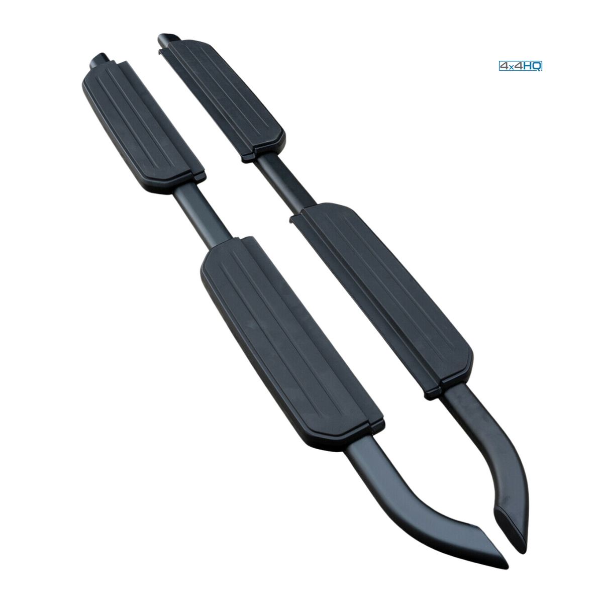 Defender 130 2022-on Fixed Side Steps - Black Trim (L663) — 4x4HQ