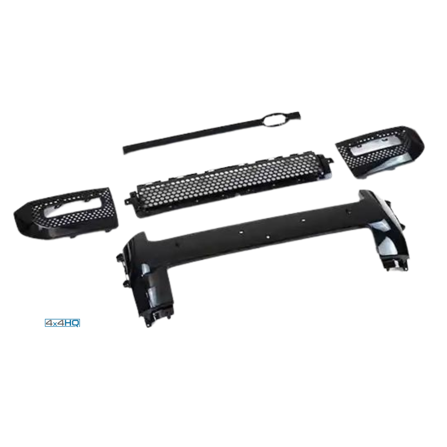Defender L663 Replacement Front Bumper Kit - Gloss Black (2020-On) — 4x4HQ