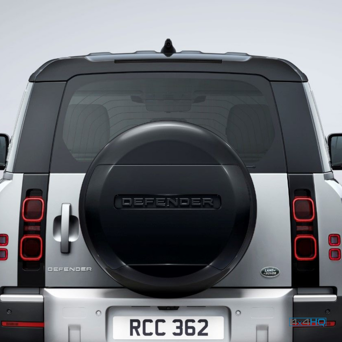 Genuine Defender (L663) - Spare Wheel Cover - Gloss Black - 2020-On — 4x4HQ